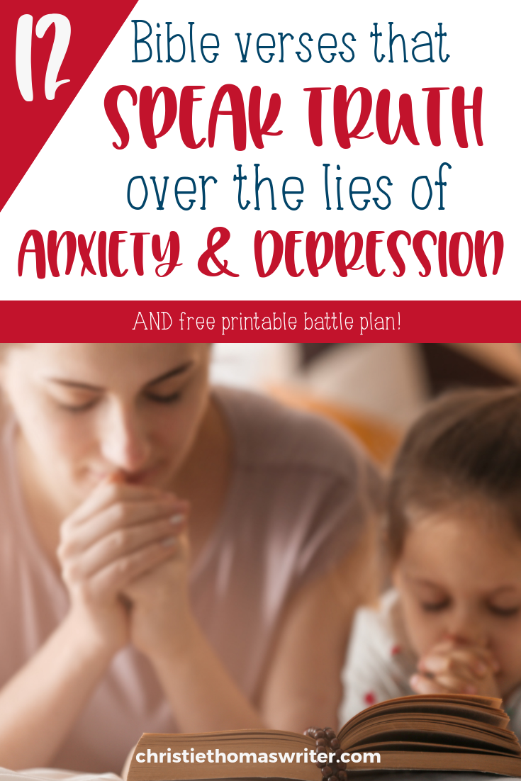 12 Scriptures For Anxiety And Depression (with printable) - Little ...