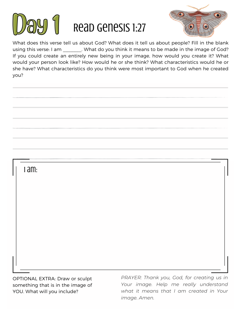 Identity in Christ Journal for Kids (printable)