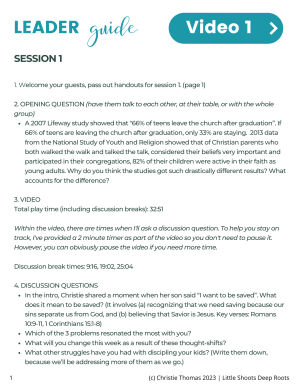 Family Discipleship 101 Small Group Curriculum - Little Shoots, Deep Roots